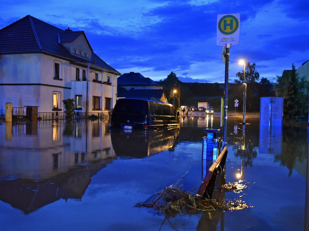 Unwetter über der Stadt Bautzen – Feuerwehr Bautzen